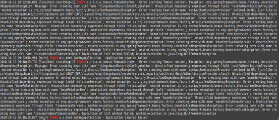 Thingsboard Startup failed · Issue #3578 · thingsboard/thingsboard · GitHub