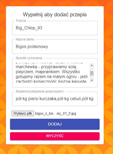 GitHub - aprzemek/KuchniaWielkichChlopow: Aplikacja Webowa z najlepszymi przepisami kulinarnymi ...