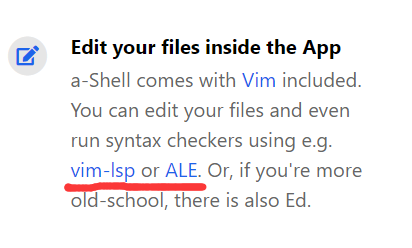 How can I use the syntax checkers? · Issue #342 · holzschu/a-shell · GitHub