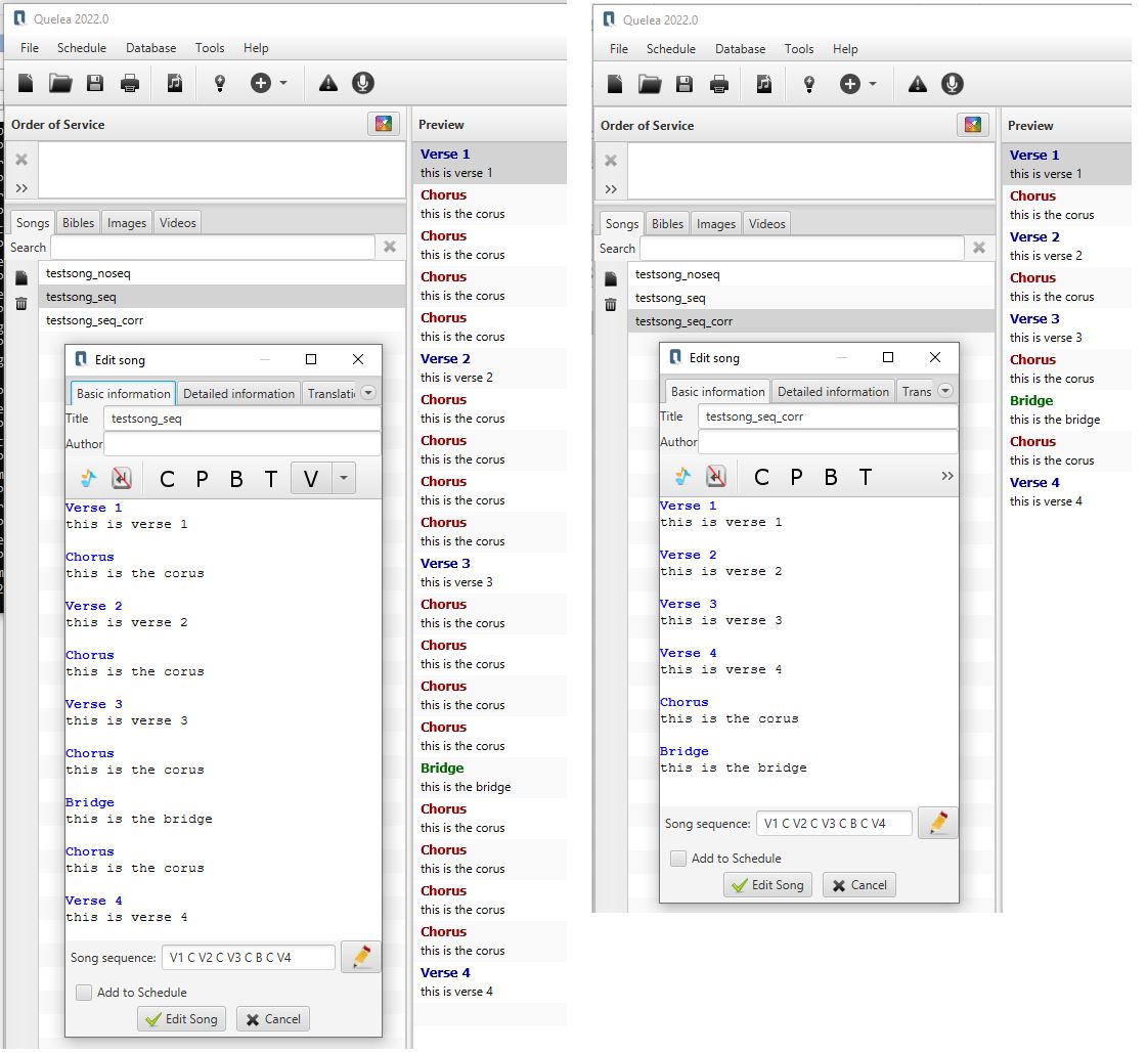Quelea songpack multiplies verses & etc. when Song sequence is used · Issue #522 · quelea ...