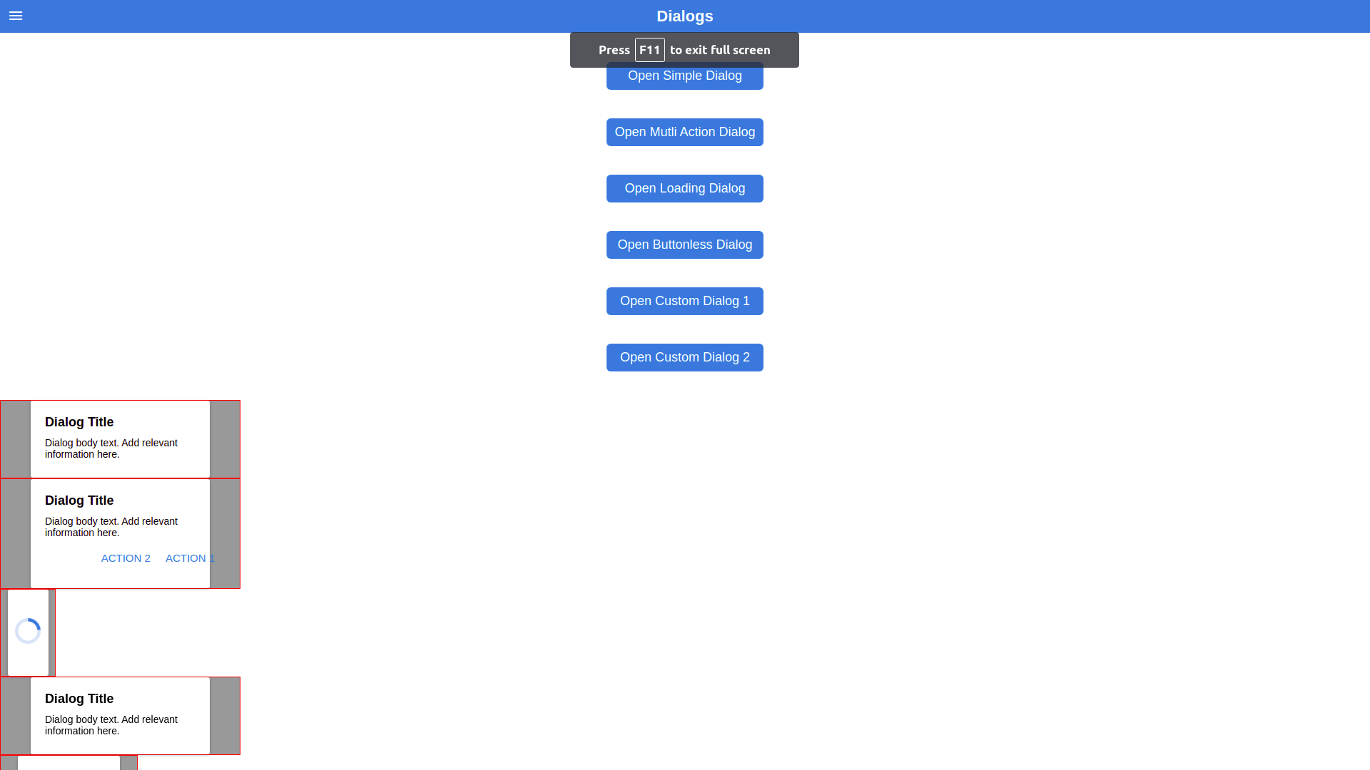 Dialog Component Doesnt Work On Web · Issue 3057 · React Native Elementsreact Native Elements 