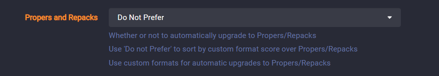 [BUG]: Do Not Prefer Proper/Repack broken · Issue #6595 · Radarr/Radarr · GitHub