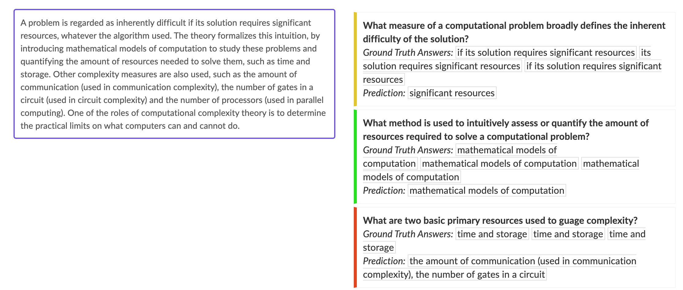 UI: Visualization ideas for Extractive QA Examples · Issue #104 · neulab/explainaboard_web · GitHub