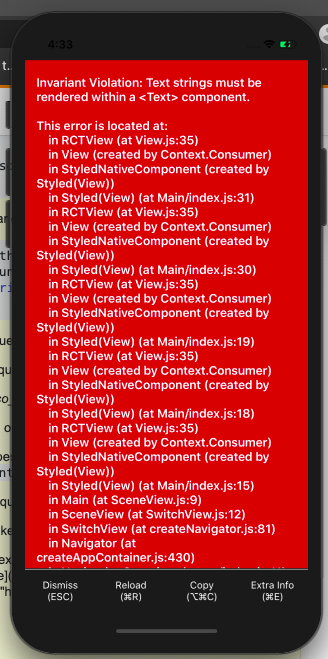 [0.60.0] Text strings must be rendered within a component · Issue ...