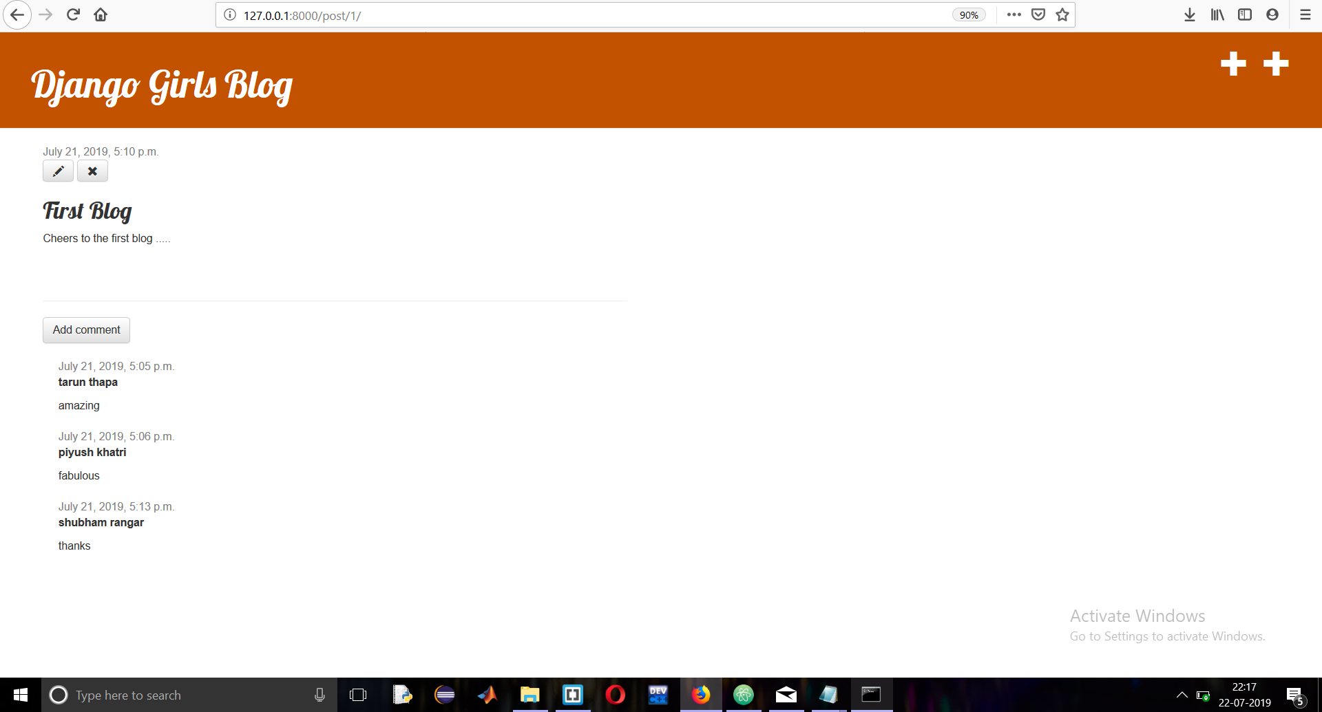 GitHub - imrangar304/Django-webapp: Blog web application using Django