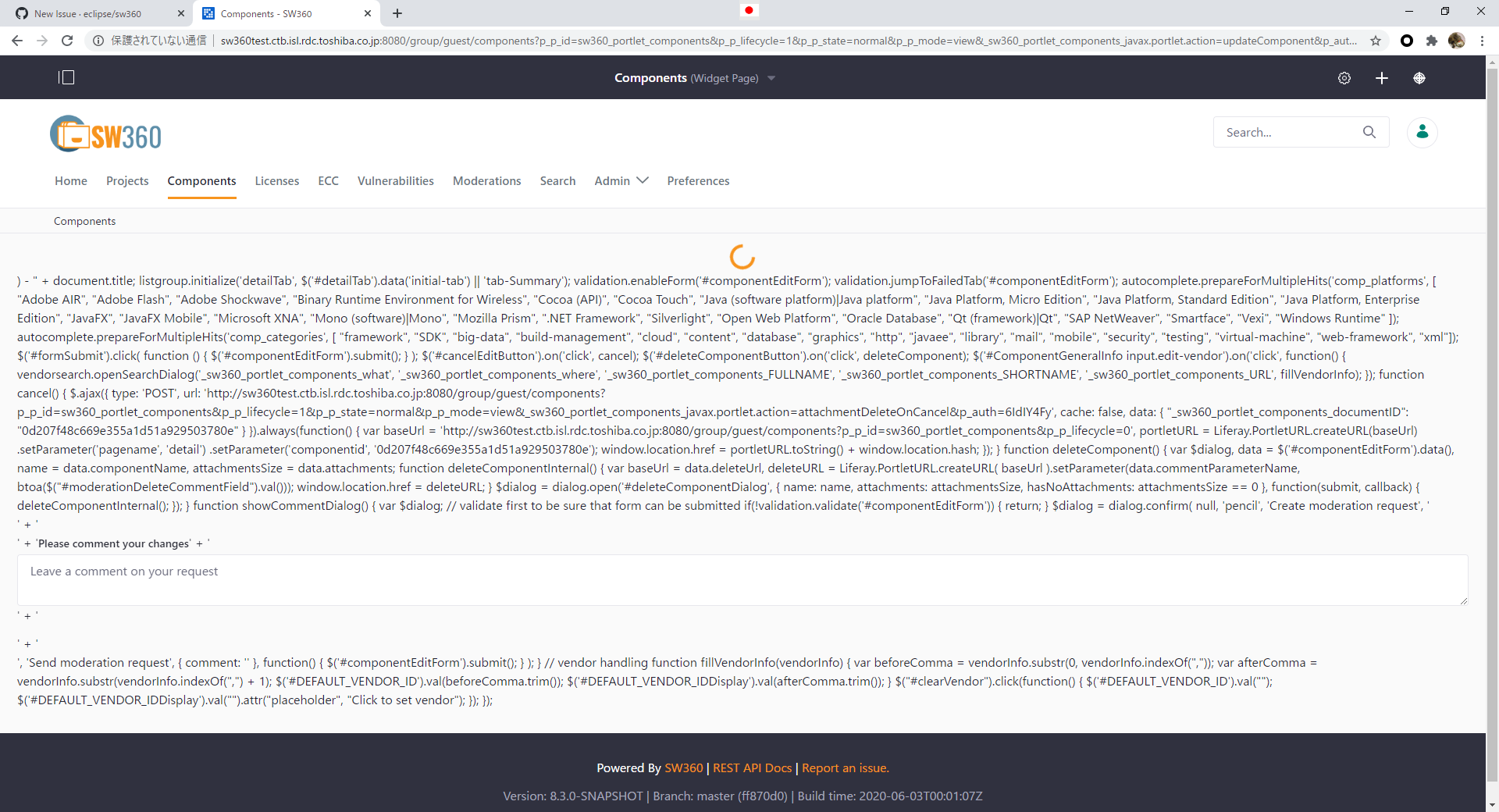 The script program part of Component name can be set and executed when the component is ...