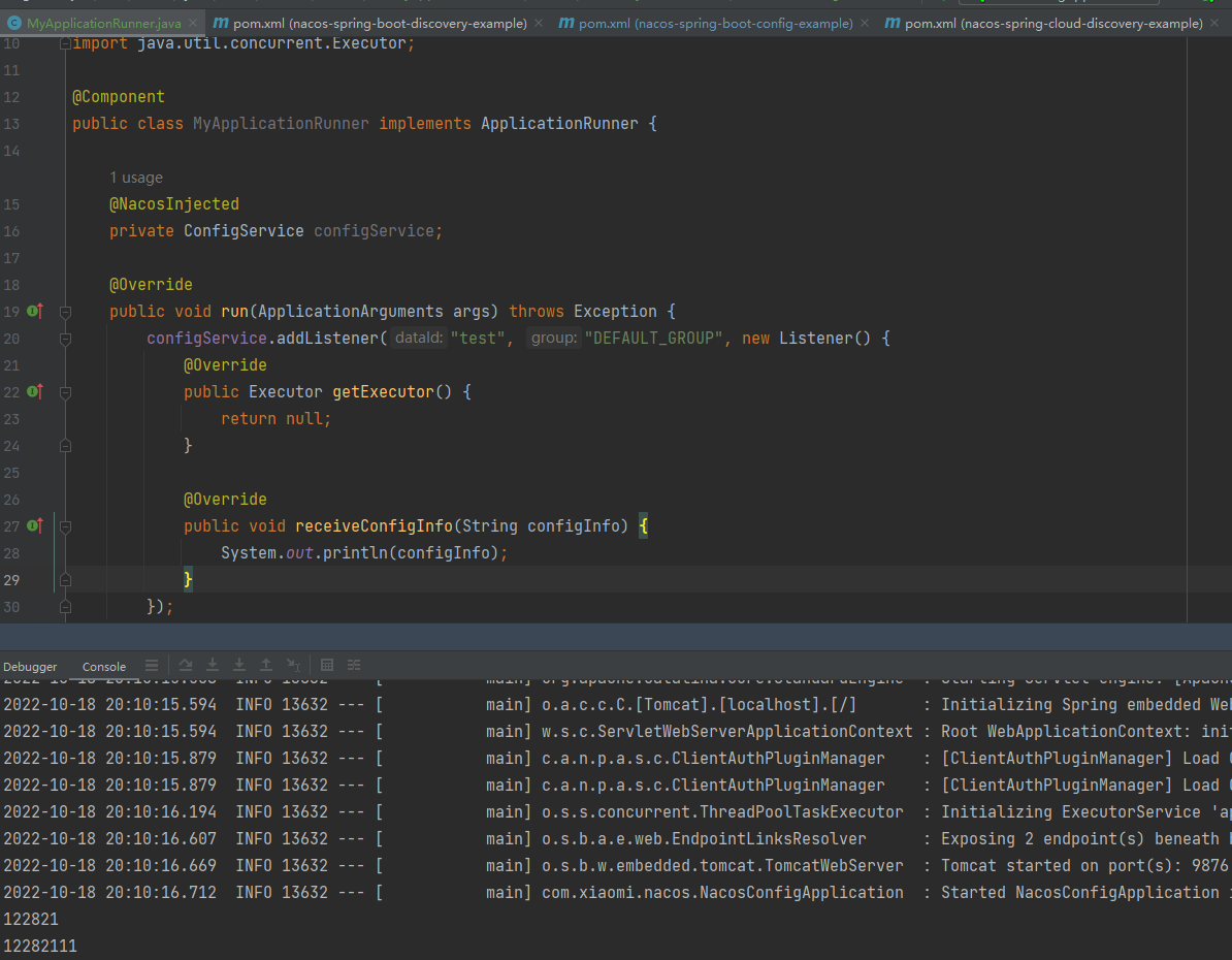 springboot中ConfigService addListener无效 · Issue #9328 · alibaba/nacos · GitHub