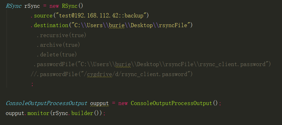 How to use Java to build rsync client and connect to rsync --daemon ...