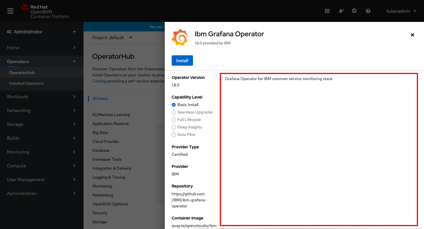 Urgent: Operator Documentation Needs Work · Issue #41 · IBM/ibm-monitoring-grafana-operator · GitHub