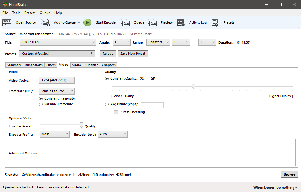 Encoder issue with a AMD 5700 XT · Issue #2480 · HandBrake/HandBrake · GitHub