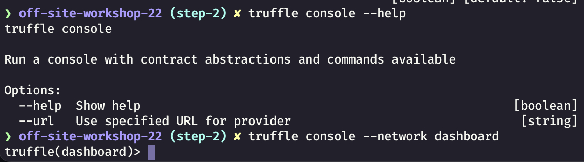 The Help Command For `truffle Console` Doesn T Mention The ` Network` Option · Issue 5662