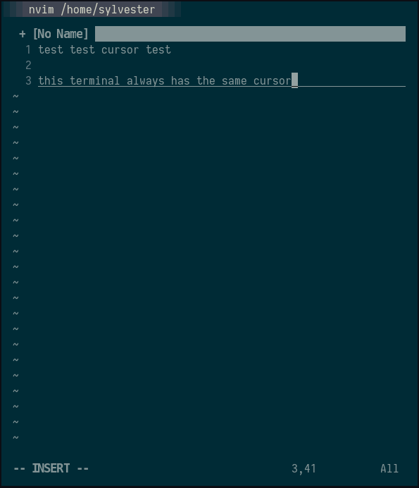 Change vim/nvim cursor based on current mode. · Issue #3429 ...