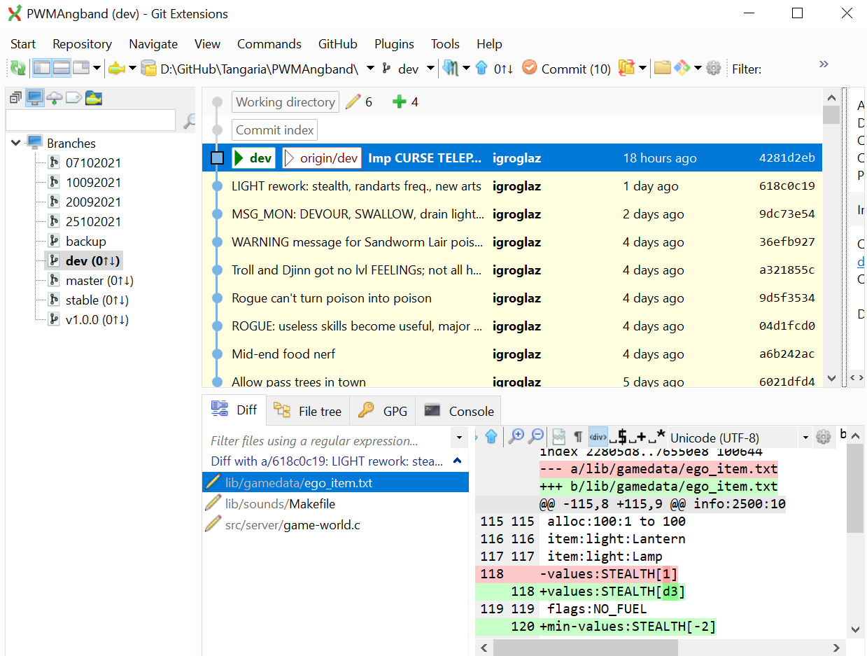 Feature Request: swap 'Commit' and 'Diff' tabs · gitextensions gitextensions · Discussion #9657 ...