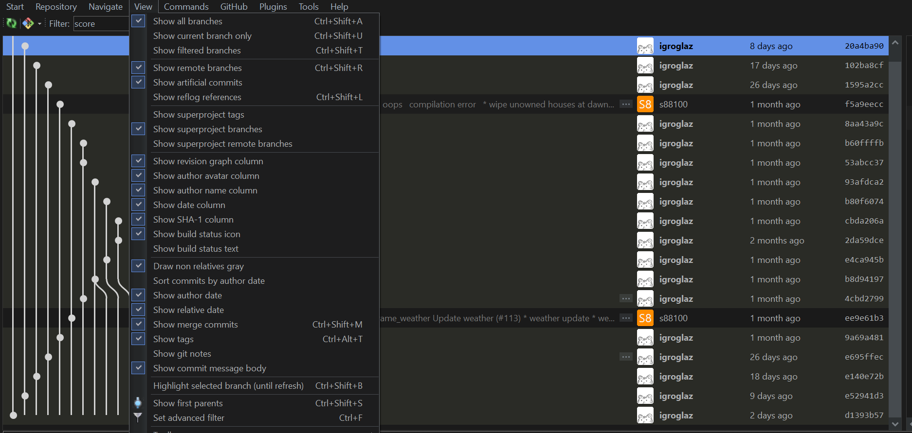 Text filter: sort search results by date · Issue #10074 · gitextensions/gitextensions · GitHub