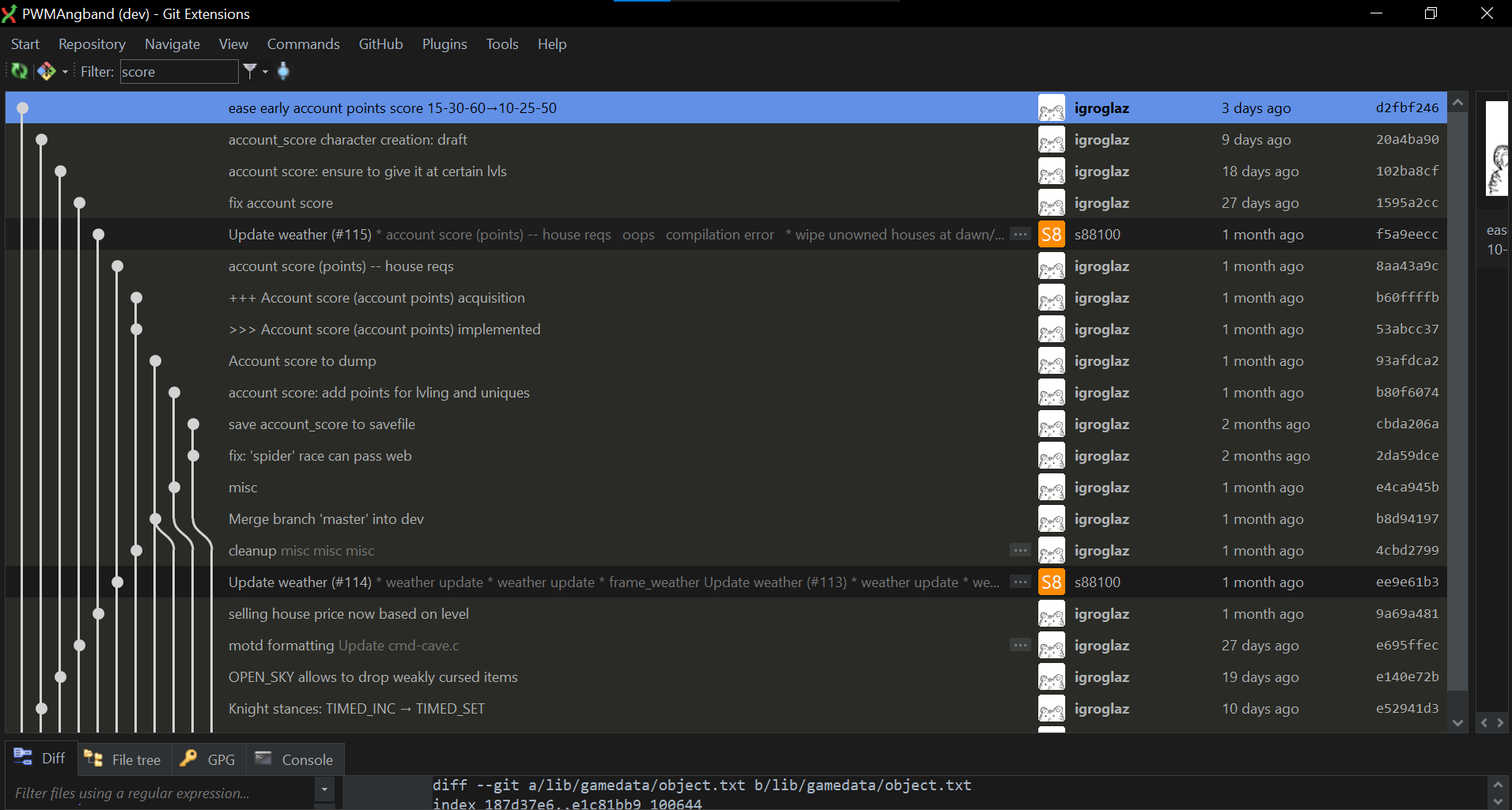 Text filter: sort search results by date · Issue #10074 · gitextensions ...
