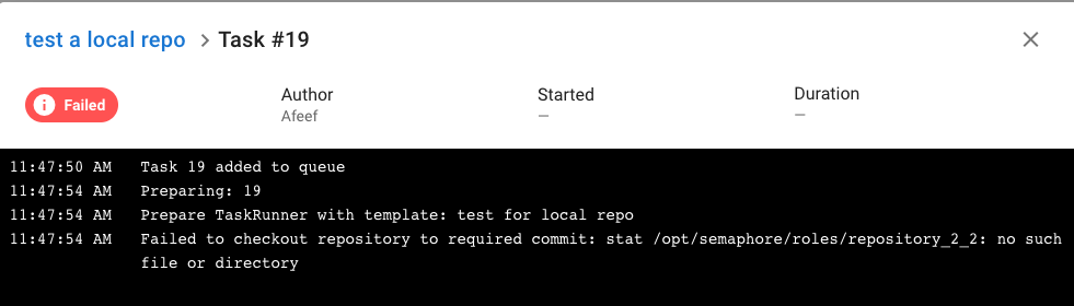 Problem With Using Local Repository · Issue 968 · Semaphoreui