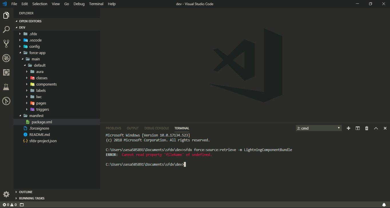LWC retrive issue with sfdx · Issue #33 · forcedotcom/cli · GitHub