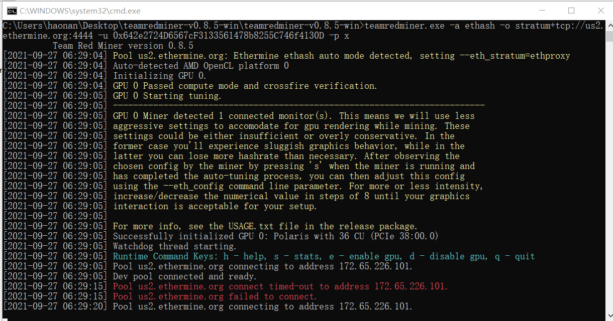 AMD RX 580 pool failed to connect · Issue #425 · todxx/teamredminer · GitHub