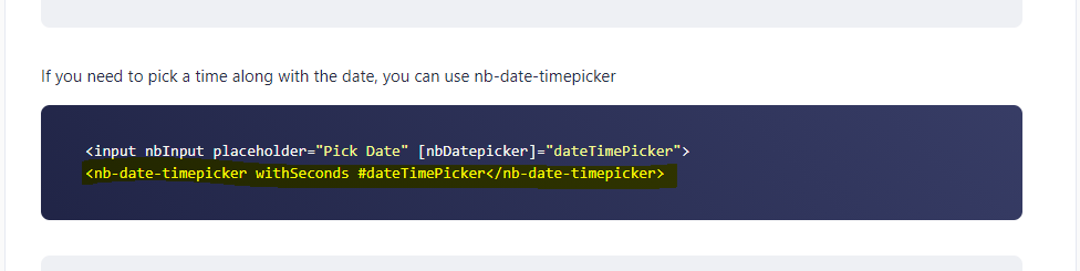 Minor typo mistake in datetime component documentation. · Issue #2607 · akveo/nebular · GitHub