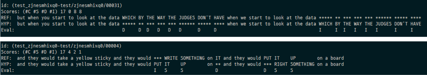 Difference Between Valid acc And Inference WER Issue 1448 