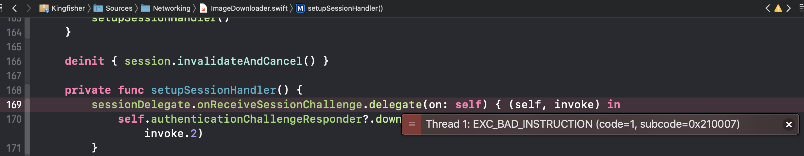 ImageDownloader sessionDelegate crash · Issue #1357 · onevcat/Kingfisher · GitHub