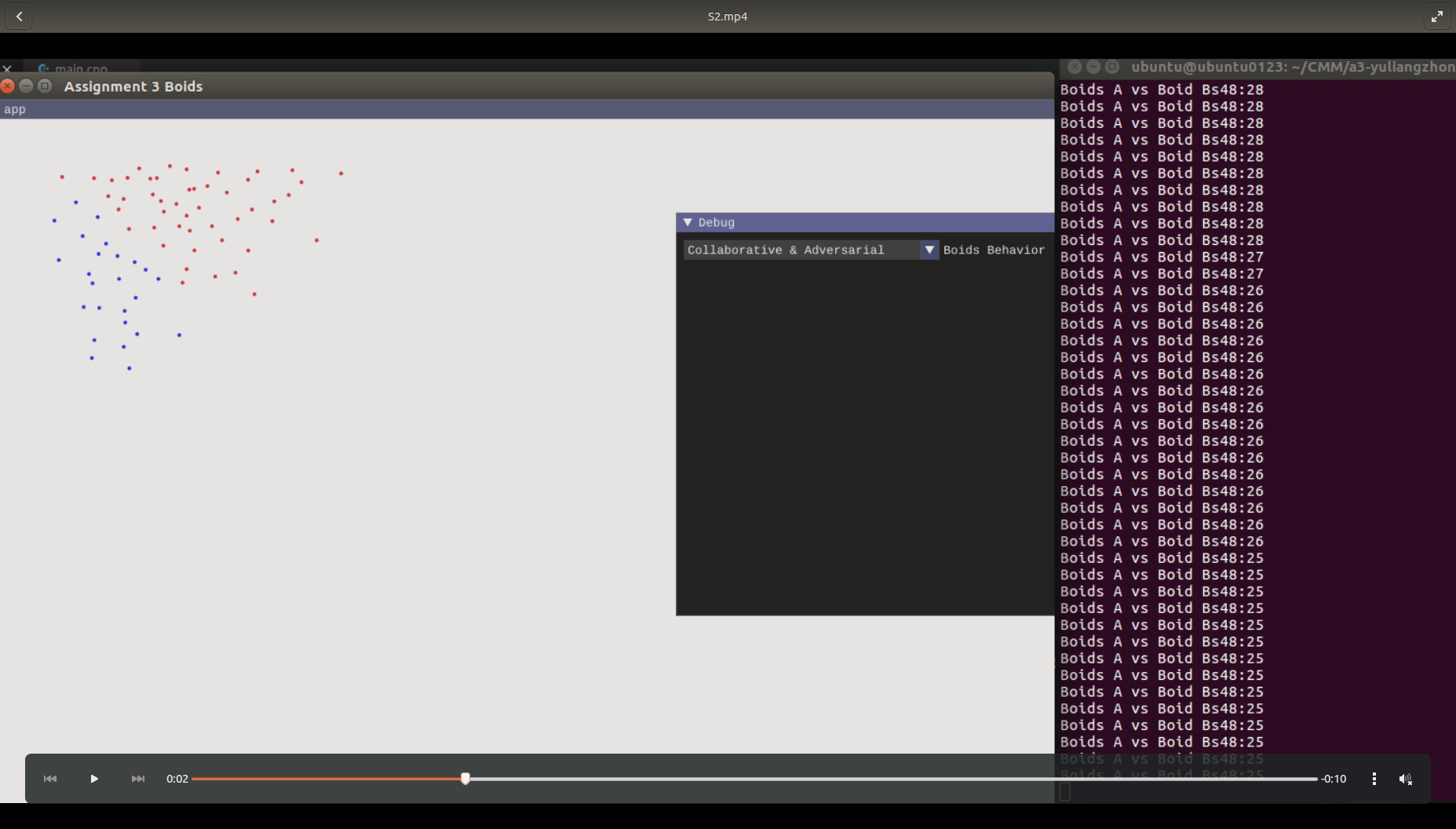 GitHub - yuliangzhong/Boids_Simulator: simulate boid behavior. C++ programming exercises