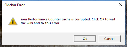 Performance Counter cache is corrupted (solutions doesn't work) · Issue ...