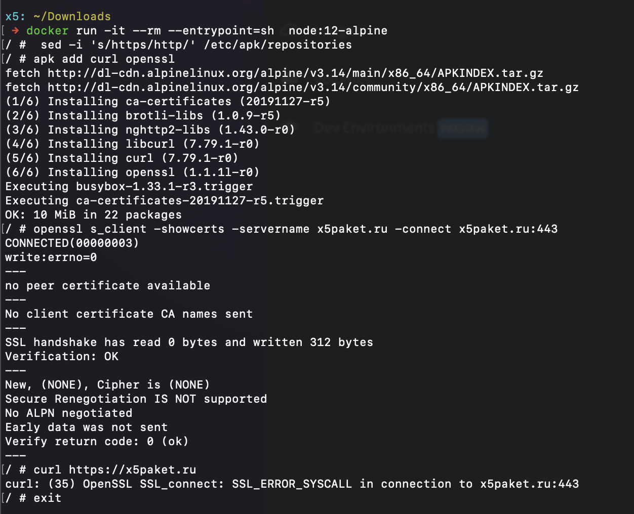 SSL errors inside container · Issue #6043 · docker/for-mac · GitHub