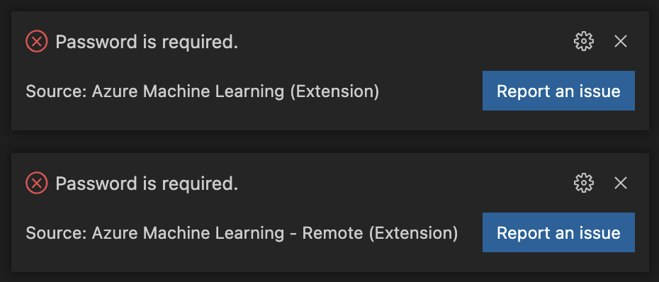 Cannot connect to any compute instance after password change. "Password is required." Error ...