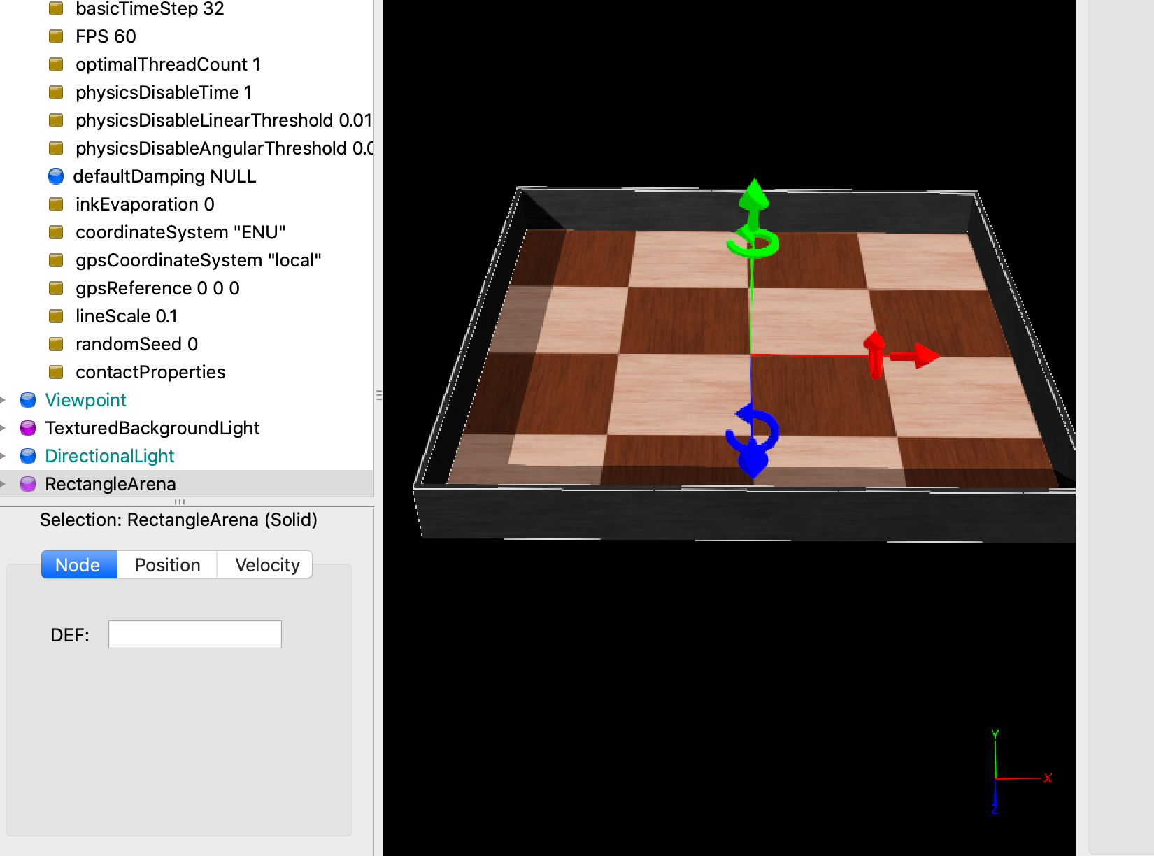 Changing global coordinate frame in Webots · Issue #2694 · cyberbotics ...