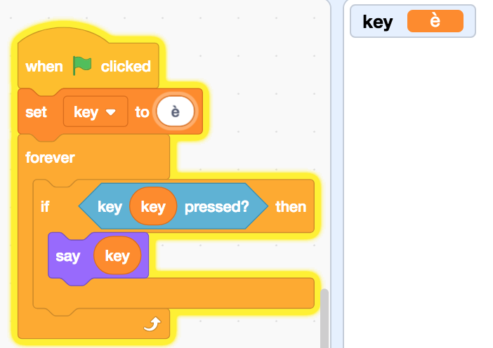International keys not detected in key-pressed block · Issue #1116 · scratchfoundation/scratch ...