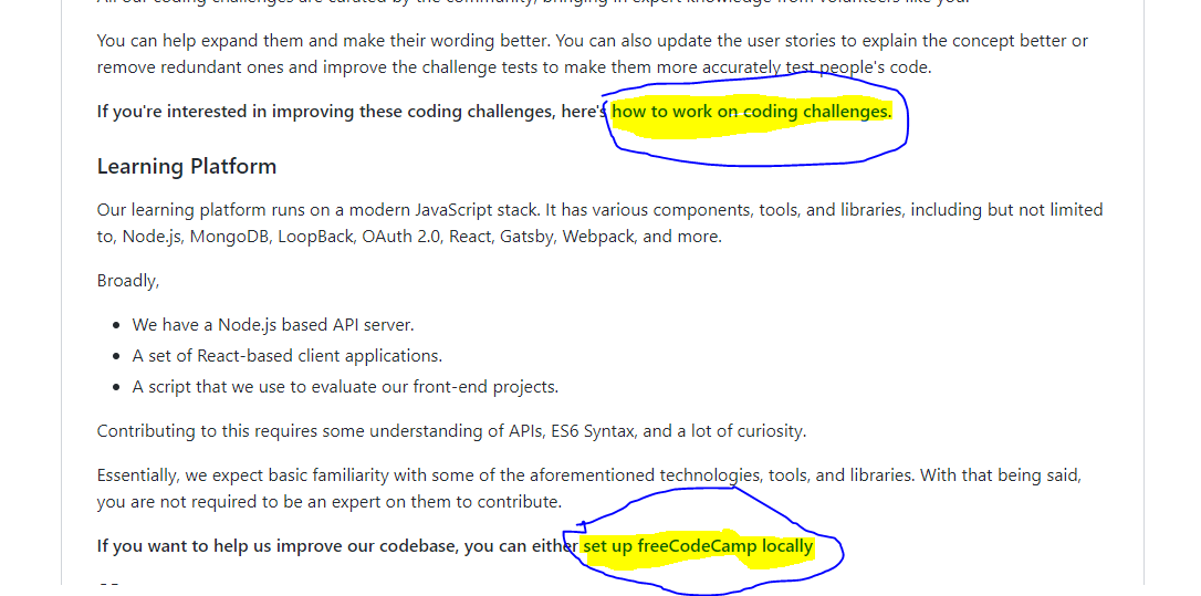 Broken Links In Readmemd In Docs · Issue 38532 · Freecodecampfreecodecamp · Github 