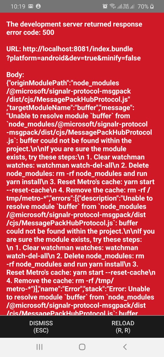 ReactNative x Signalr Webpack @microsoft/signalr-protocol-msgpack error · Issue #25618 · dotnet ...