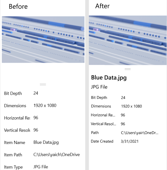 [Enhancement] Improving the design of the preview pane · Issue #4396 ...
