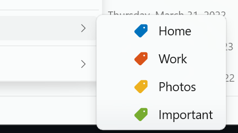 Create tag from main window and context menu · Issue #13587 · files-community/Files · GitHub