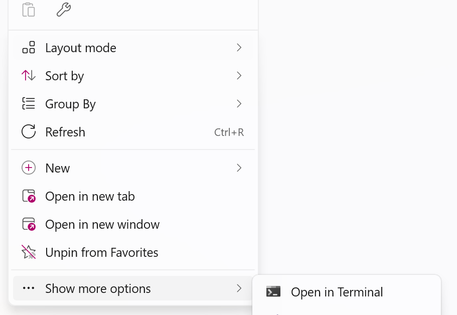 Add an option "open in terminal" in the context menu · Issue #13818 · files-community/Files · GitHub