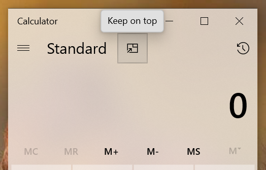 Tooltip for the buttons to open and close compact overlay are not ...