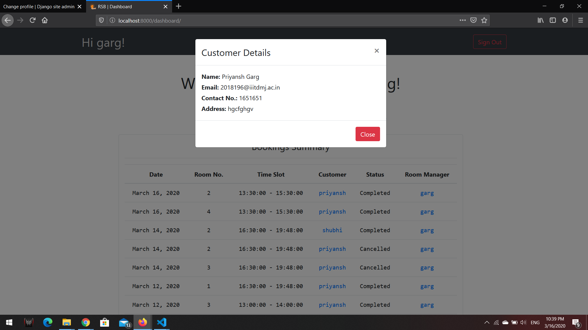GitHub - garg3133/fossee: FOSSEE - Room Slot Booking