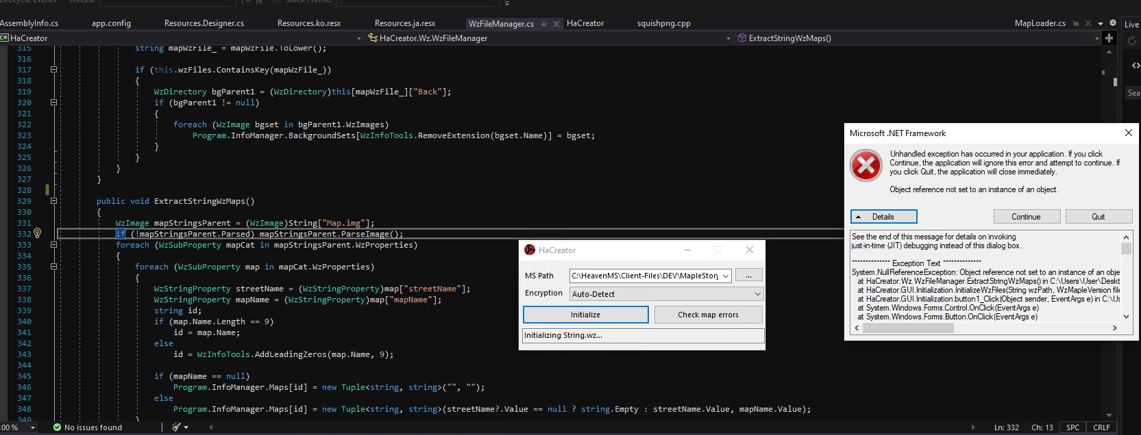 HaCreator | mapStringParent was null · Issue #124 · lastbattle/Harepacker-resurrected · GitHub