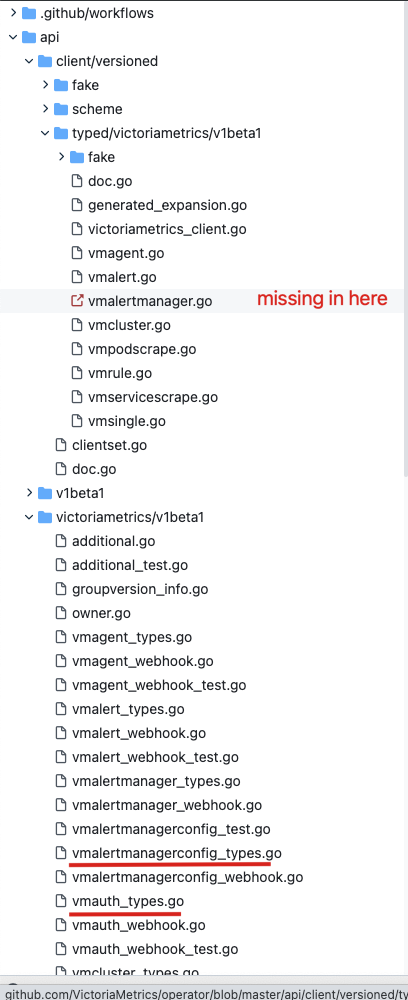 why not create client for VMAlertmanagerConfig and VMAUTH · Issue #599 · VictoriaMetrics ...