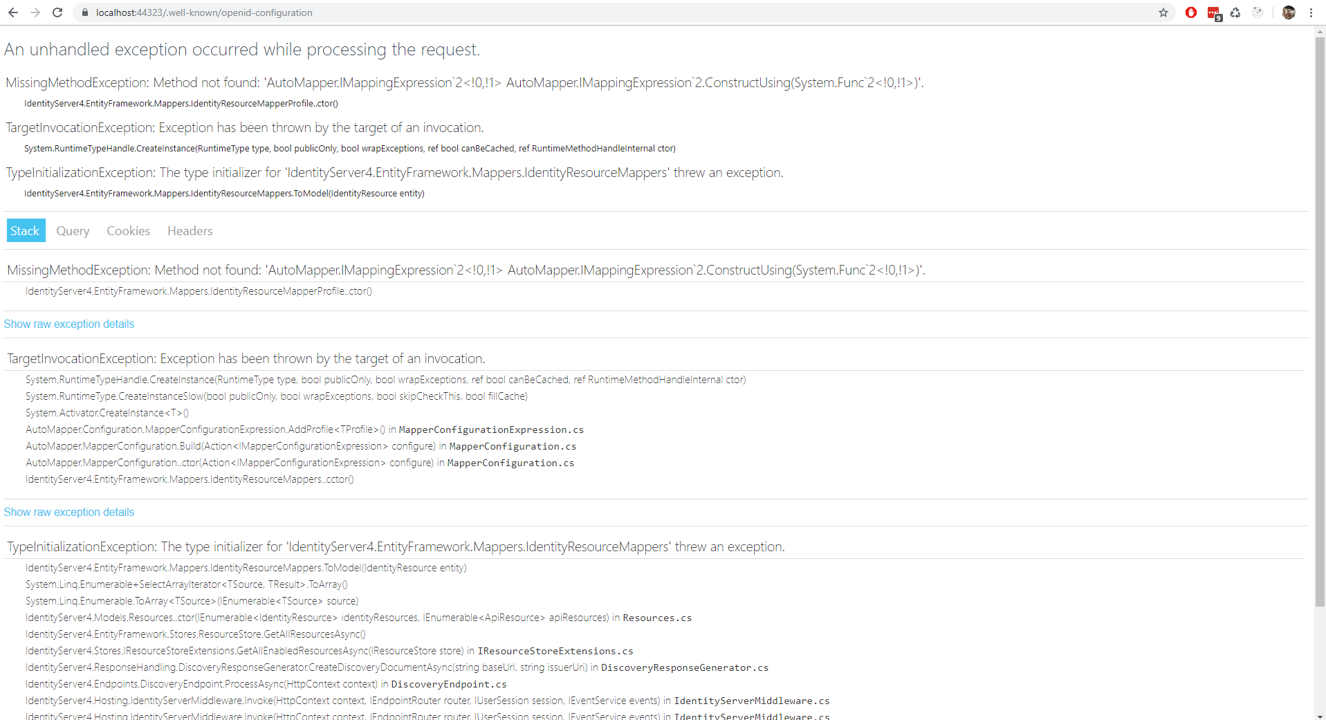 Anyone faced this issue ? · Issue #3624 · DuendeArchive/IdentityServer4 · GitHub