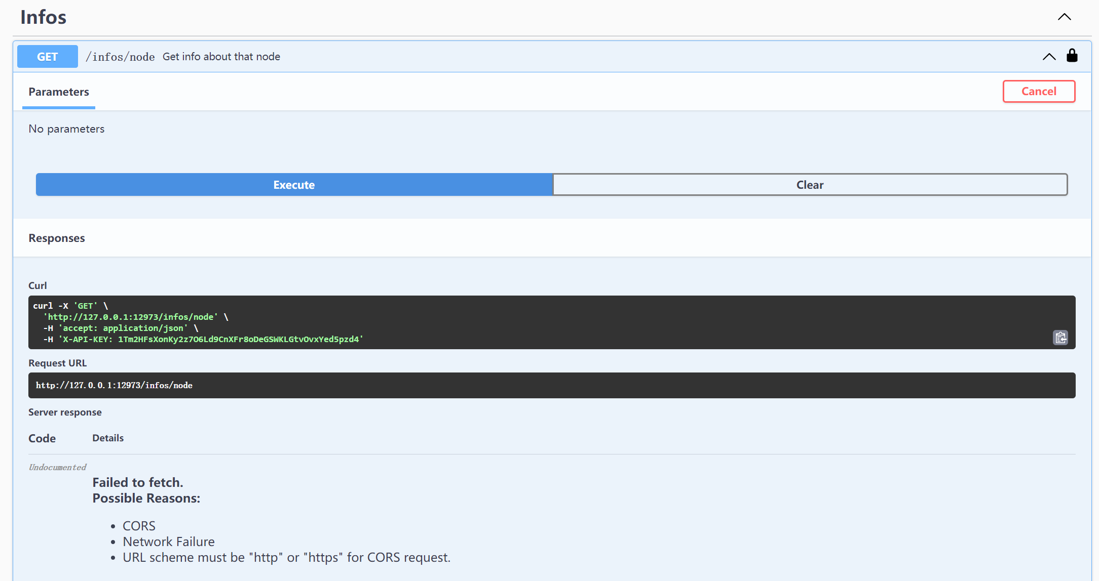 Swagger UI always getting 'Failed to fetch.' · Issue #510 · alephium ...