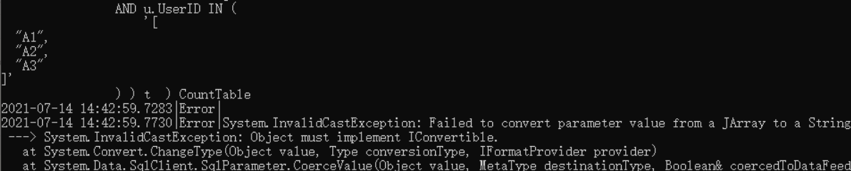 SqlQueryable (strSql).AddParameters中的参数能否支持JArray？ · Issue #932 · DotNetNext/SqlSugar · GitHub