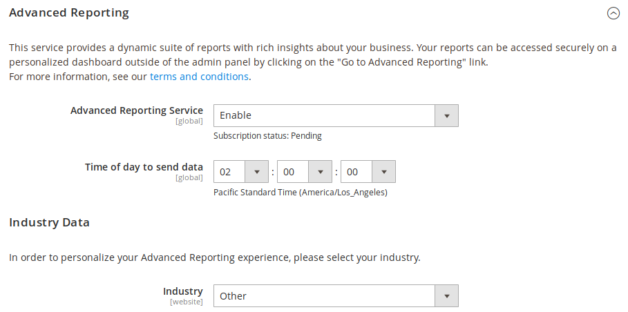 Magento 2 (Version 2.2.3) Advanced Reporting Not Working · Issue #2092 · magento/devdocs · GitHub