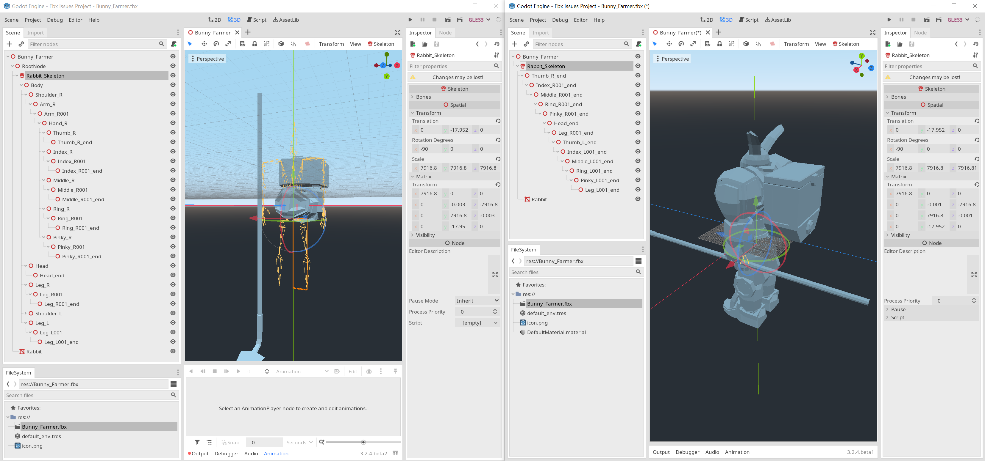 [FBX] Duplicate Spatial nodes created for every Skeleton bone. · Issue #43822 · godotengine ...
