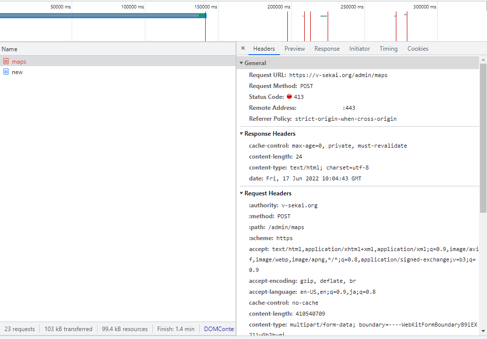 Couldn't upload a large map · Issue #68 · V-Sekai/v-sekai-game · GitHub