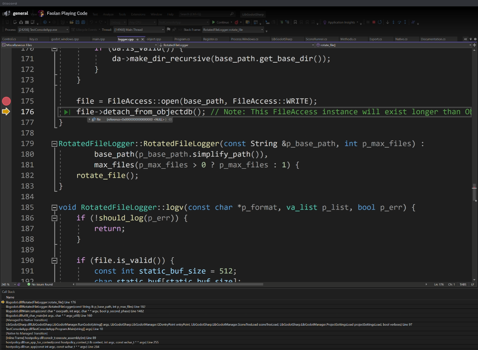RotatedFileLogger crashes if fails to create log · Issue #74090 · godotengine/godot · GitHub