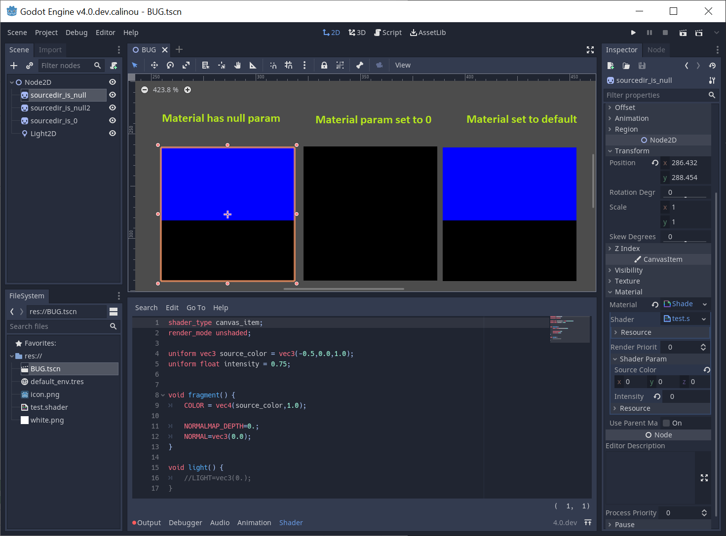 Vulkan Default Shader Params Show As 0 In Inspector · Issue 40423 · Godotenginegodot · Github