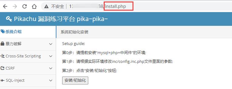 Docker安装的需要分别手动初始化两个数据库 · Issue #34 · zhuifengshaonianhanlu/pikachu · GitHub