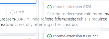 Github project cards frequently remain transparently hovering over the rest · community ...